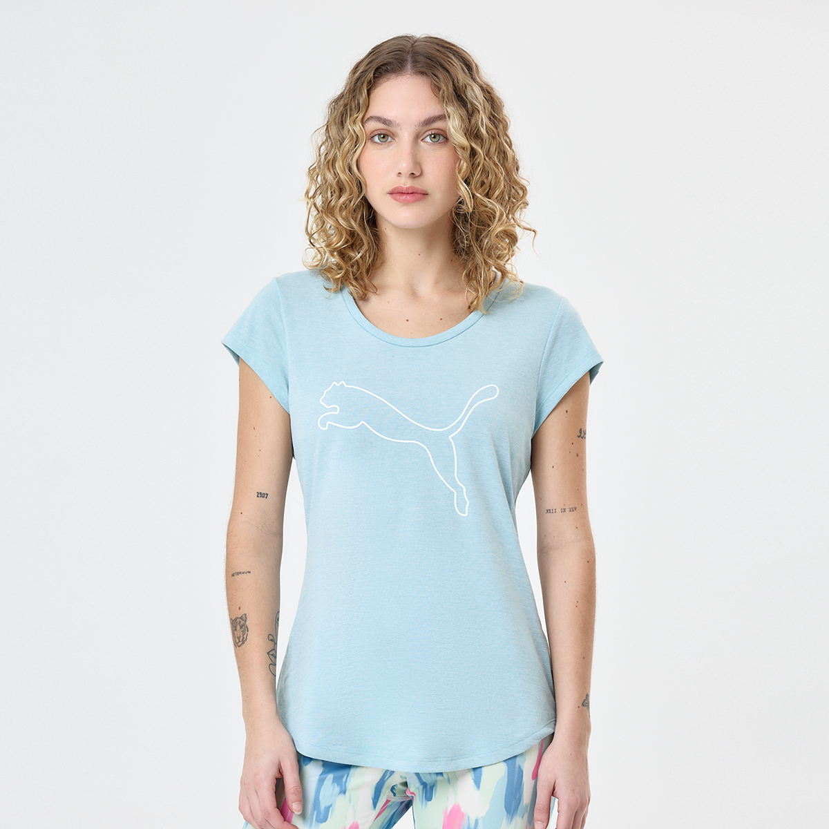 Remera Puma Performance Heather Cat Mujer | Dexter