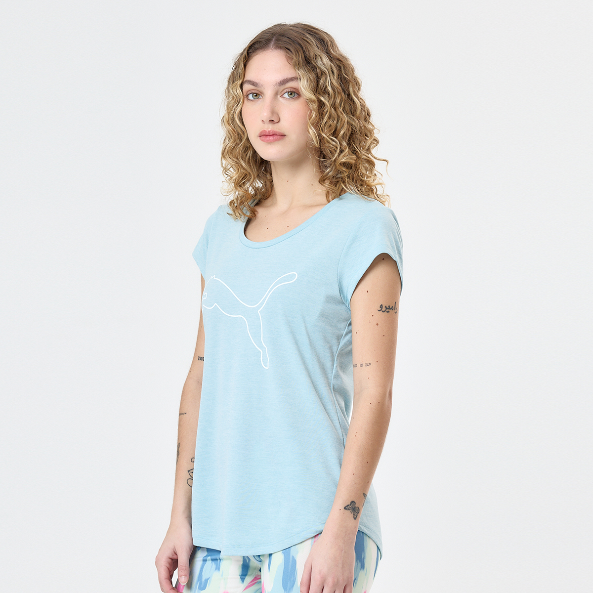 Remera Puma Performance Heather Cat Mujer | Dexter