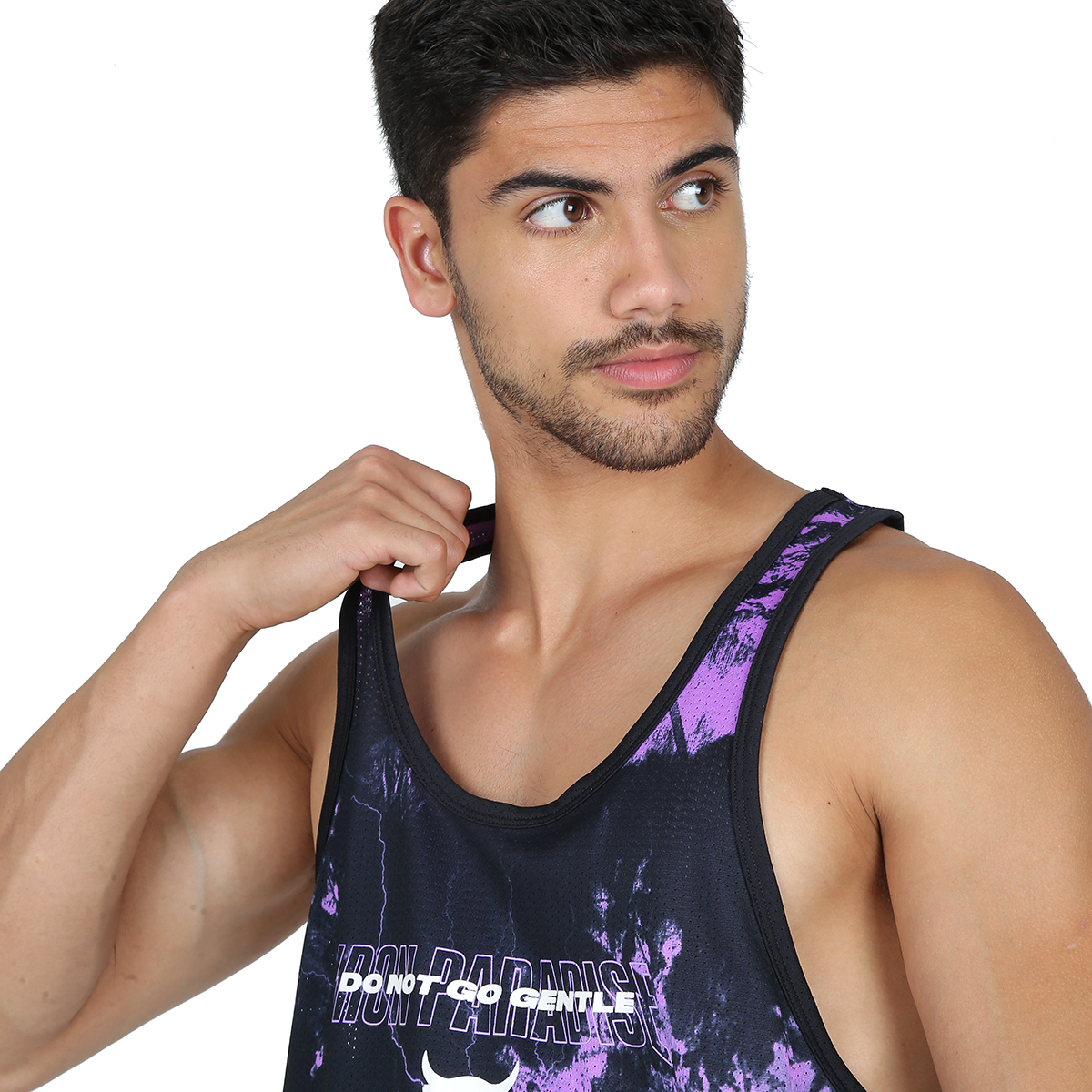 Musculosa Training Under Armour Project Rock Print Mesh Hombre | Dexter