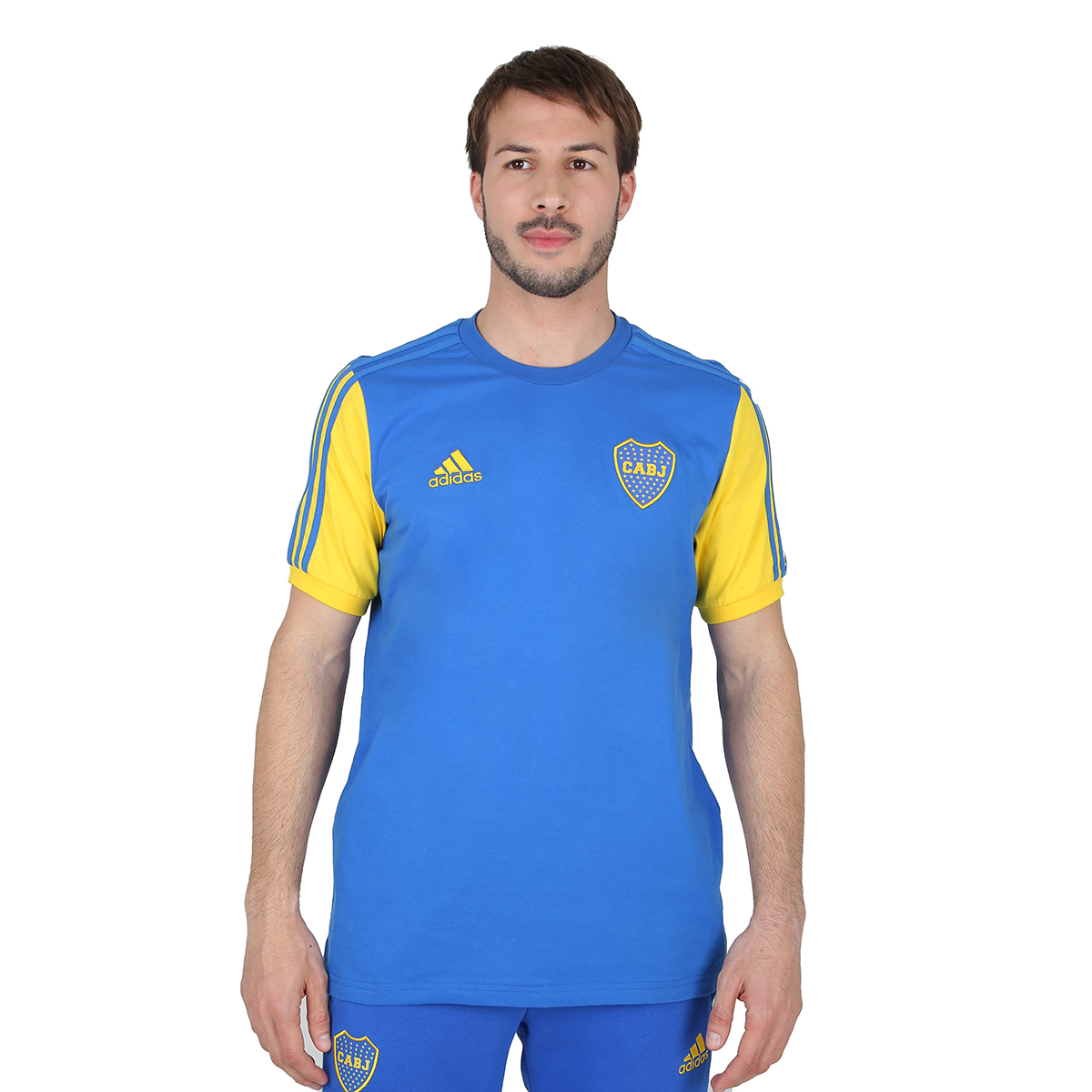 Remera Fútbol adidas Boca Juniors 3 Tiras Hombre | Dexter